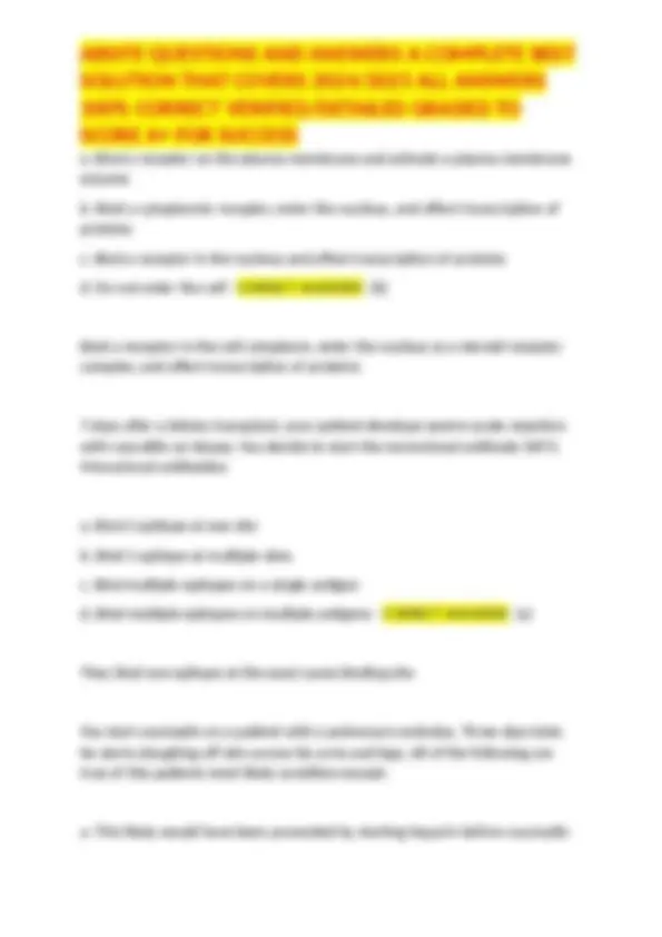 ABSITE Questions and Answers: A Comprehensive Guide for Medical ...