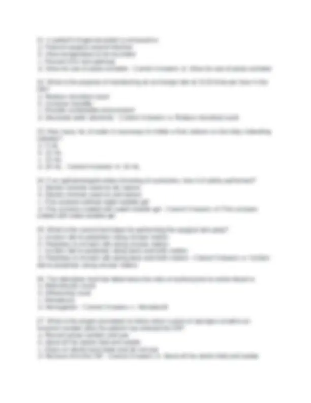 AST Practice Exam #3: Multiple Choice Questions | Exams Nursing | Docsity