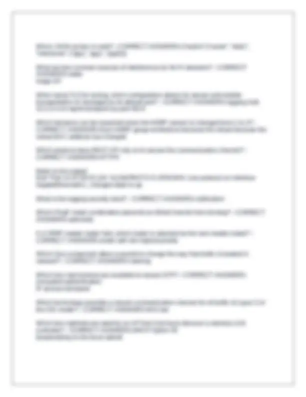 CCNP 350-401 ENCOR Exam Questions and Answers | Exams Advanced Education | Docsity