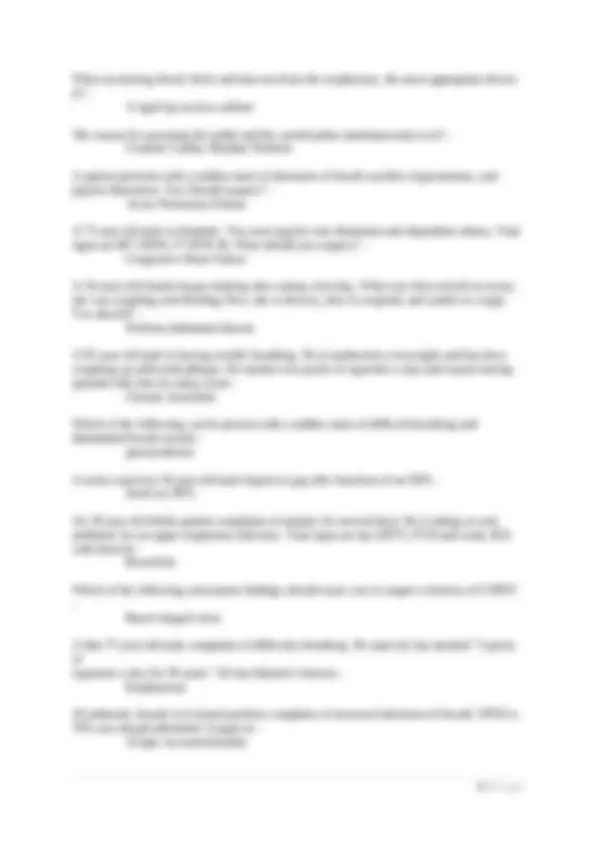 Airway Management: Multiple Choice Questions and Answers | Exams Nursing | Docsity