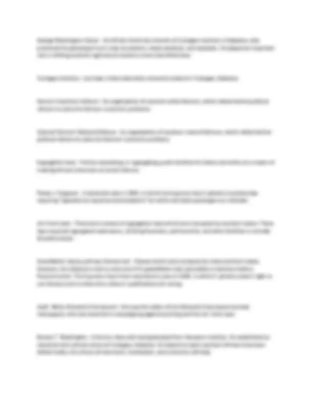 APUSH AMSCO Period 6 Review: Chapters 1 & 2 | Exams History | Docsity