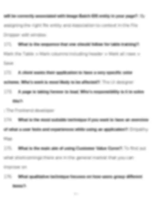 Mendix Intermediate Questions with Solved Solutions | Exams Database Programming | Docsity