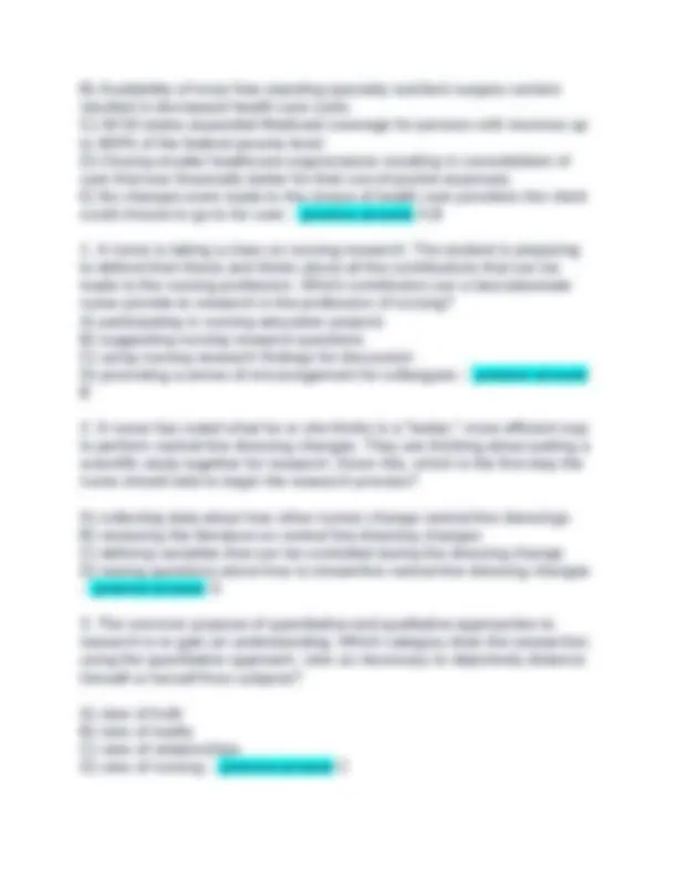 Nursing Professionalism Test Bank: Multiple Choice Questions and ...