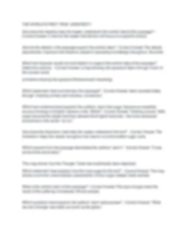 Sugar Changed the World Unit Test Exam Questions and Answers. | Exams ...
