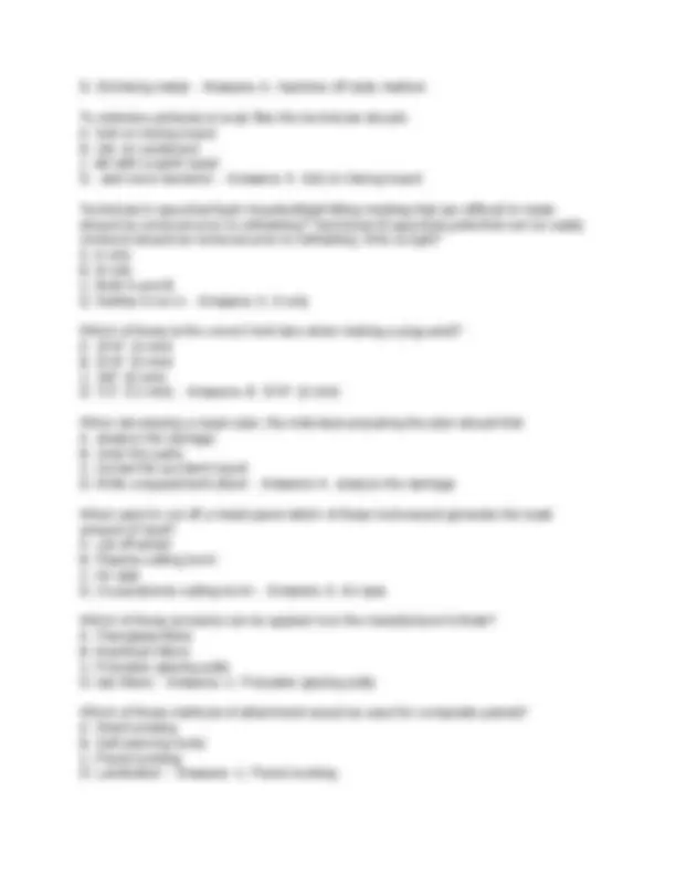 Automotive Collision ASE Practice Exam: Multiple Choice Questions and ...