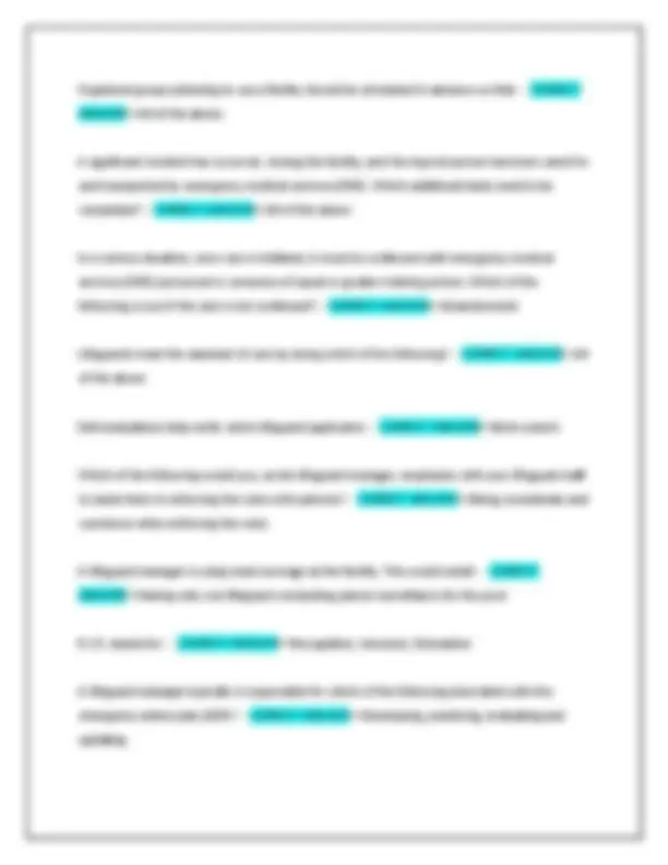Lifeguard Management Exam and Practice: 2025 Complete 100 Questions and ...