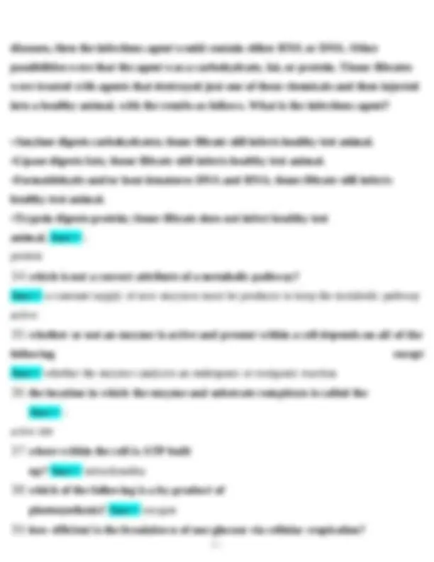 Biology 101 Final Exam Test Bank Questions and Answers | Exams Biology ...