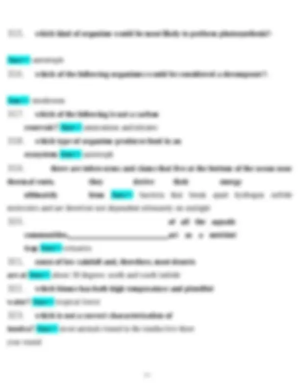 Biology 101 Final Exam Test Bank Questions and Answers | Exams Biology ...