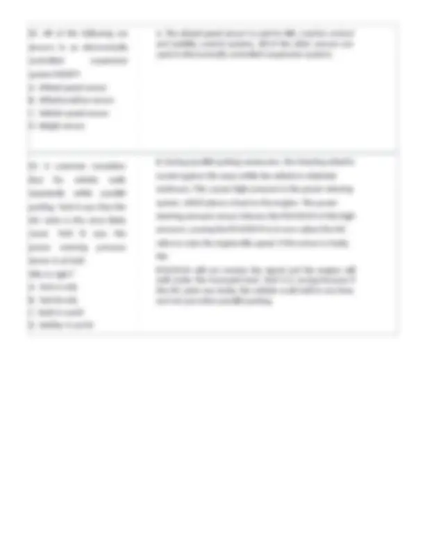 ASE A4 Practice Test: Automotive Mechanics | Exams Mechanics | Docsity