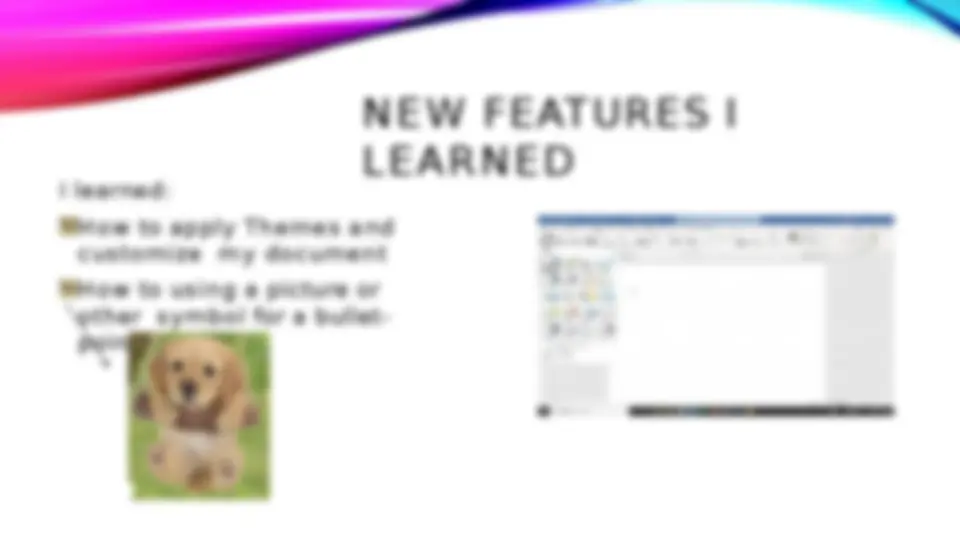 Microsoft Word Features: A Guide for Students | Assignments Computer Programming | Docsity