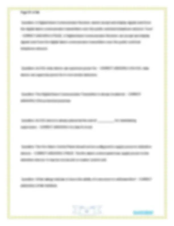 NICET Fire Alarm Level 3 Exam Practice Questions and Answers | Exams ...