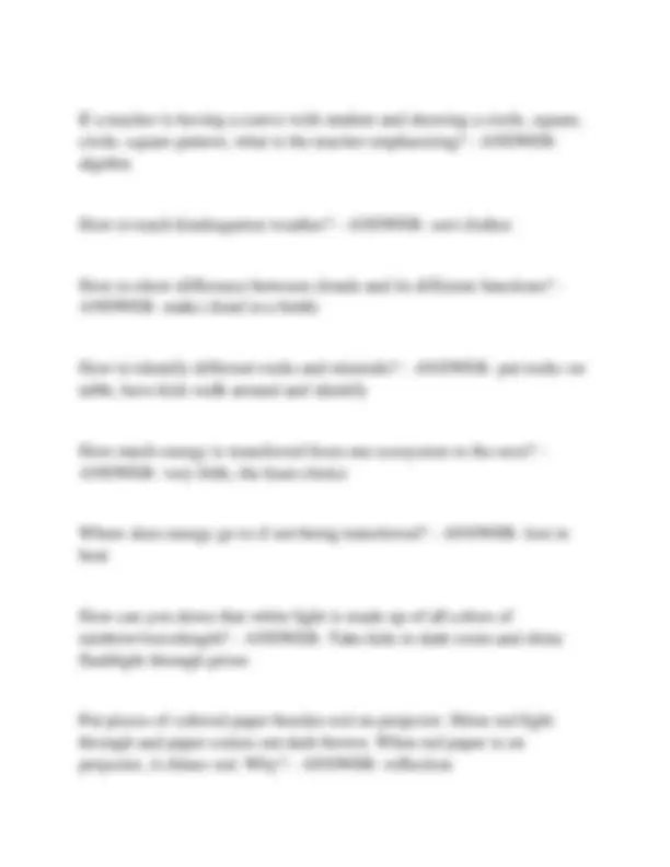 PreK Module 3 Exam: 150 Questions and Answers for Early Childhood ...
