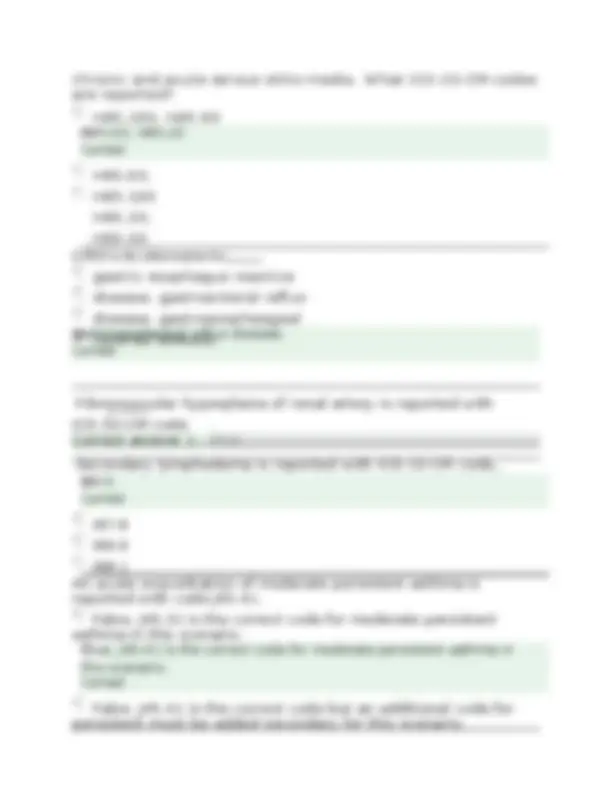 ICD-10-CM Coding Practice: Medical Scenarios and Answers | Assignments Information Systems | Docsity