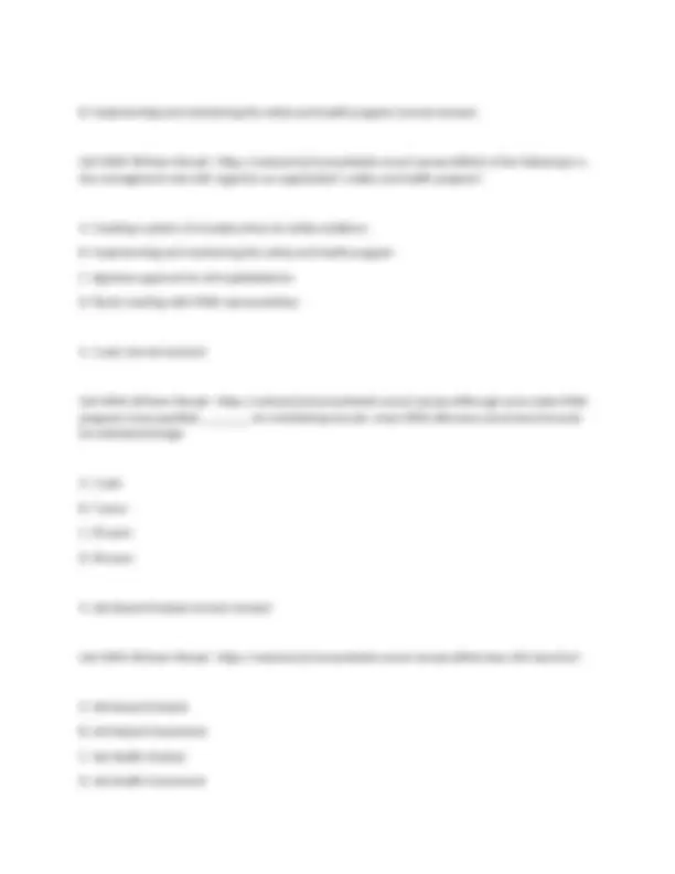 OSHA 30 Construction Test Answer Key: Managing Safety and Health ...