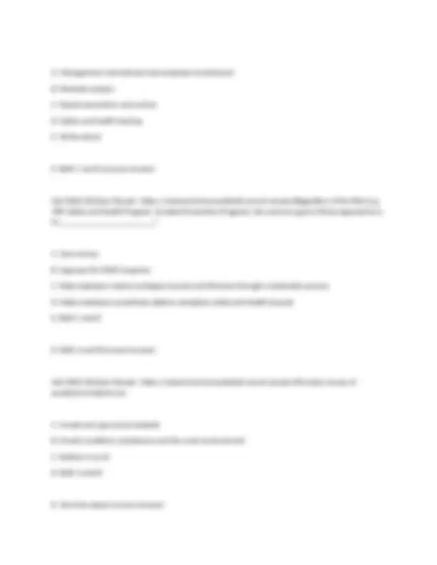 OSHA 30 Construction Test Answer Key: Managing Safety and Health ...