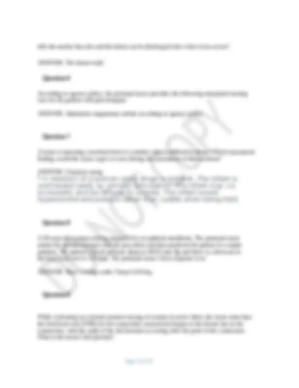 Perinatal Nursing Multiple Choice Questions and Answers | Exams Nursing ...