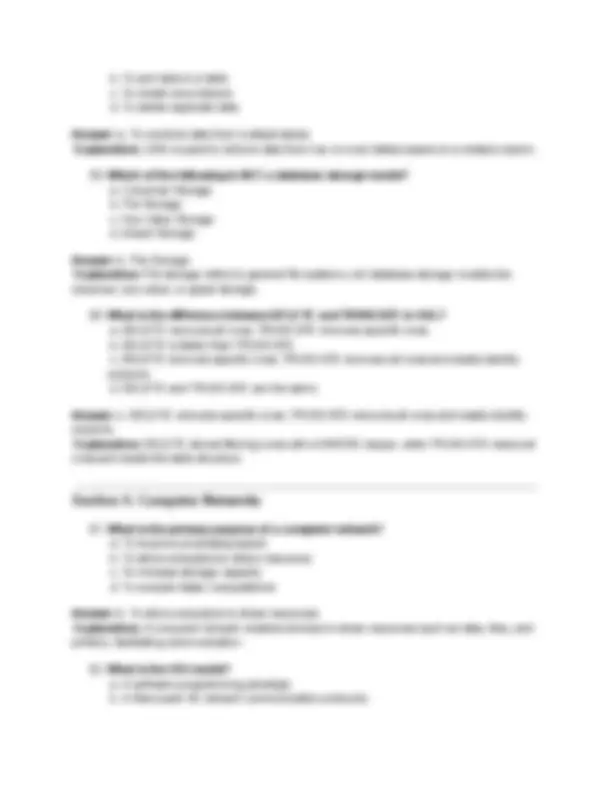 Comprehensive Computer Science Mock Test: 100 Detailed Questions and ...