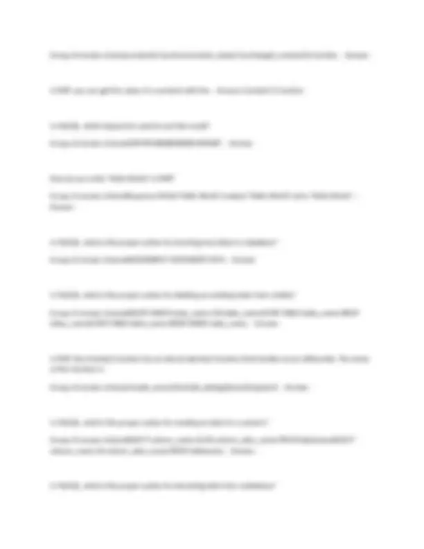 PHP and MySQL Exam Questions with Answers | Exams Nursing | Docsity PHP and MySQL Exam Questions with Answers | Exams Nursing | Docsity