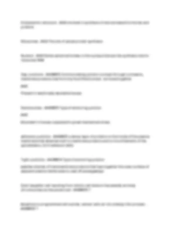 NU Bio 201 Ch. 3 Exam Questions and Answers: Cell Structure and ...