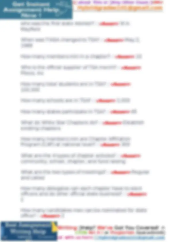 TSA Technology Student Association Exam: History and Tech Bowl ...