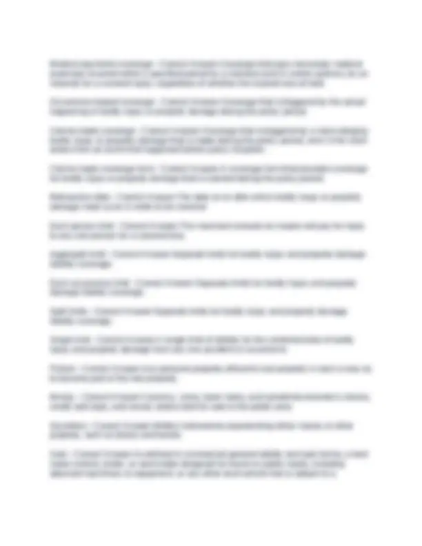 Insurance Terms and Definitions: AINS 21 Exam Segment C Ch 7, 8, 9 | Exams Advanced Education ...