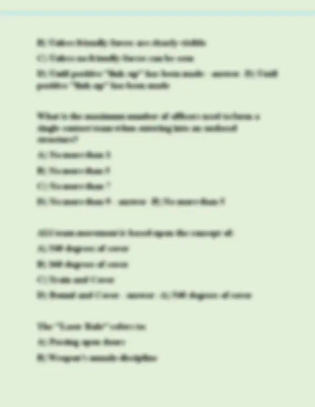 ALERRT Active Shooter Response Level 1 Exam | Exams Nursing | Docsity