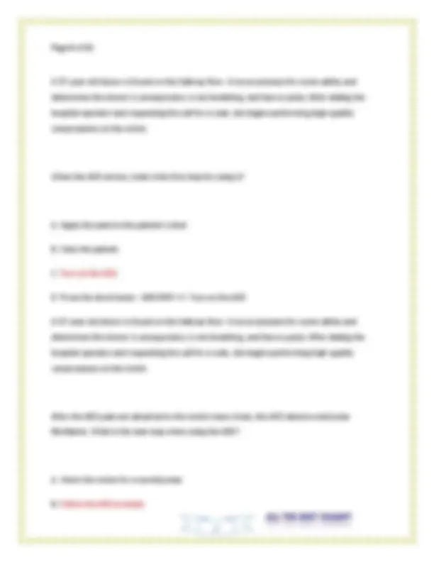 HEARTCODE BLS EXAM (AHA) 200 QUESTIONS & ANSWERS 2024-2025 | Exams ...