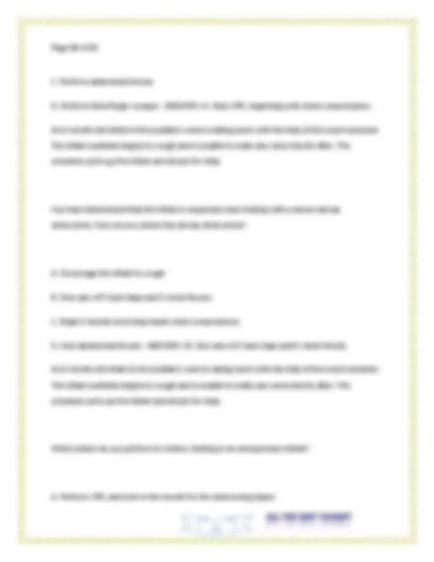 HEARTCODE BLS EXAM (AHA) 200 QUESTIONS & ANSWERS 2024-2025 | Exams ...