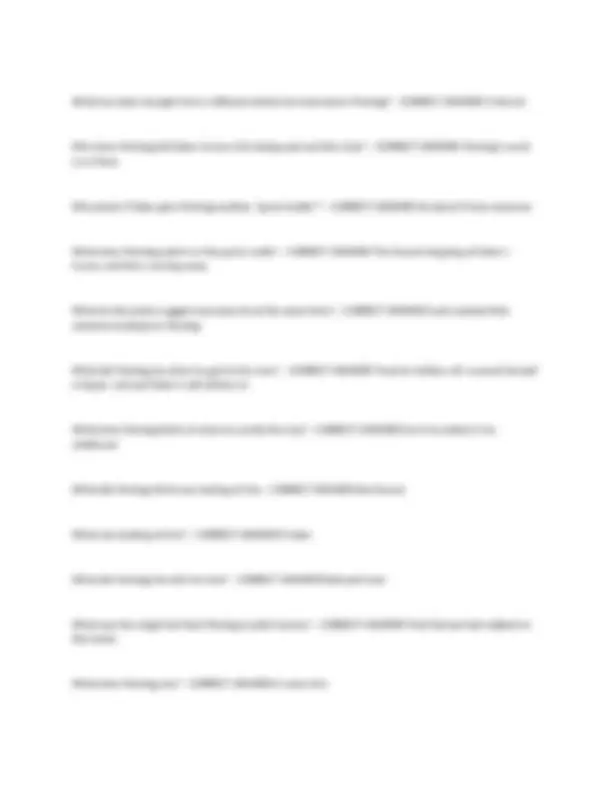 Fahrenheit 451 Study Guide Test & Answers. | Exams Nursing | Docsity