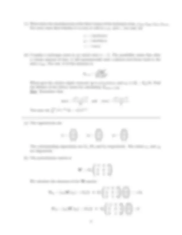 Mock Exam Quantum Physics 2: Problems and Solutions | Exams Quantum Physics | Docsity