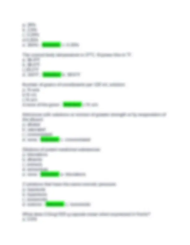 Pharmaceutical Calculations Final Test: Questions and Answers | Exams ...