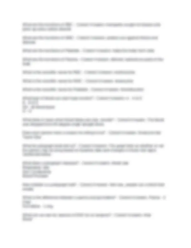 PLTW Biomed Units 1-2 Final Test Study Guide: Key Concepts & Answers ...