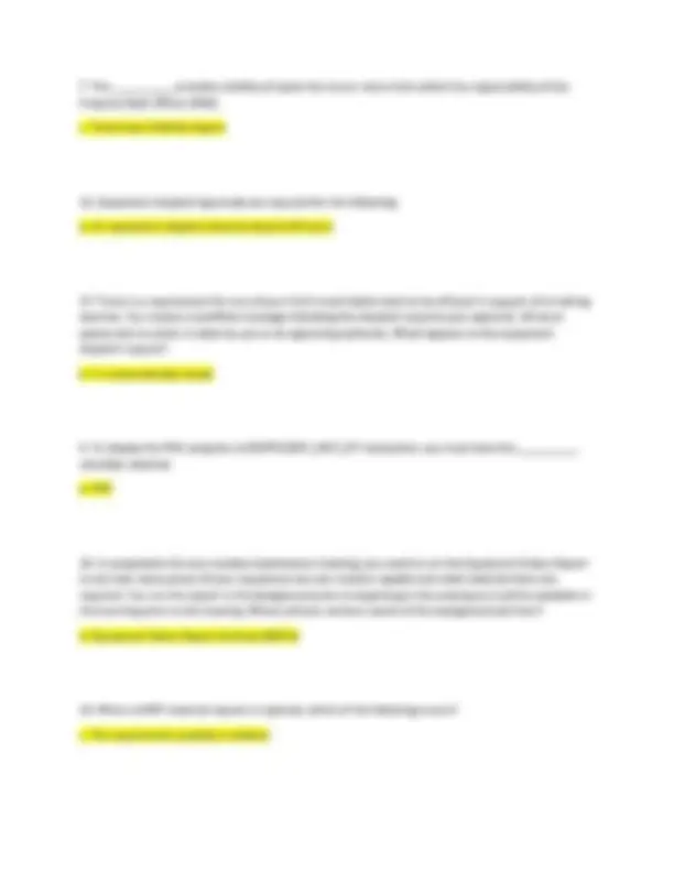 GCSS-Army Commander's Course (Sustainment) Exam (100 out of 100 ...
