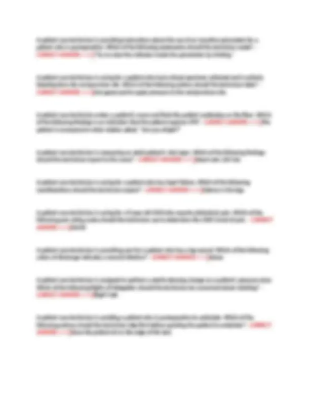 HOSA Test I Questions with Correct Answers. | Exams Health sciences ...
