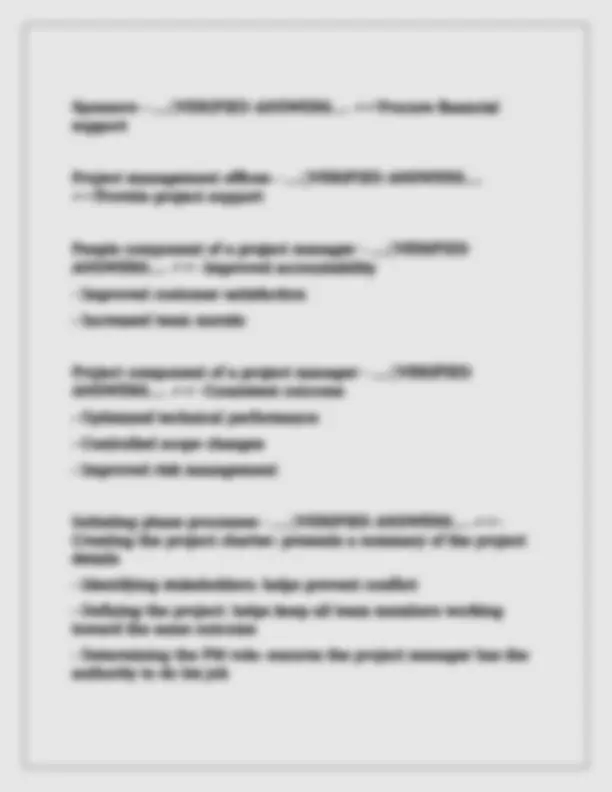 QDM Study Questions with answers | Exams Quality Management | Docsity