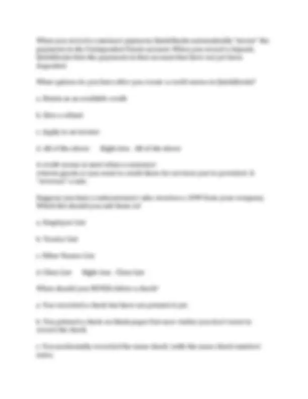 QuickBooks Practice Test: 100 Questions and Solutions | Exams Business ...