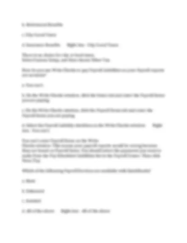 QuickBooks Practice Test: 100 Questions and Solutions | Exams Business ...