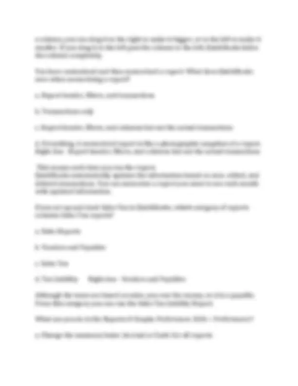 QuickBooks Practice Test: 100 Questions and Solutions | Exams Business ...