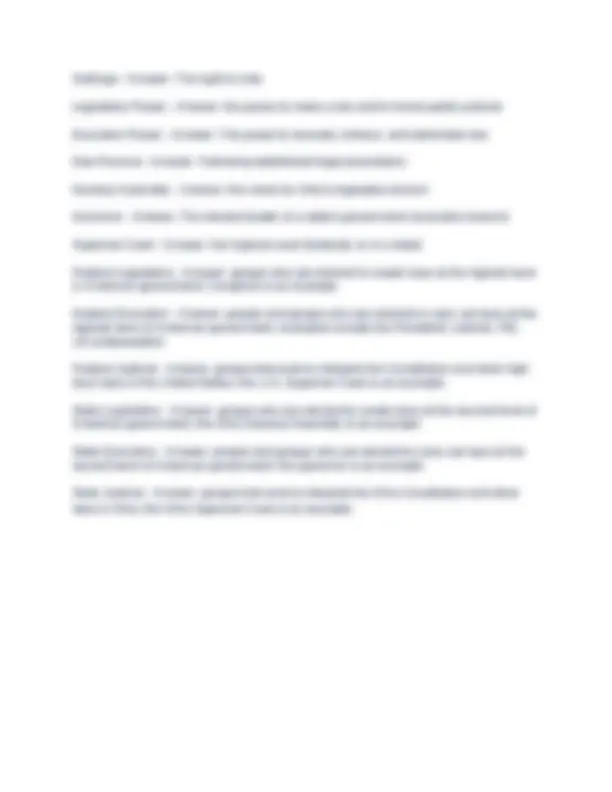 Ohio Government EOC Exam Vocabulary: Key Terms and Definitions | Exams ...