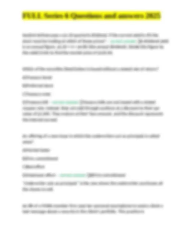 Series 6 Exam Questions and Answers: Investment Companies and Variable ...