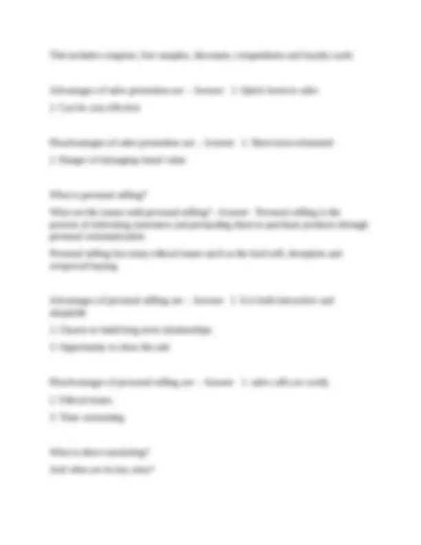 Integrated Marketing Communications (IMC) - Questions and Answers ...