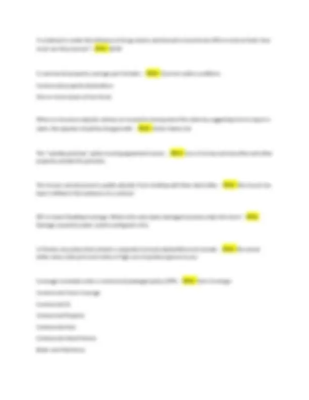 Florida Insurance Test Study Guide: Questions and Answers | Exams ...