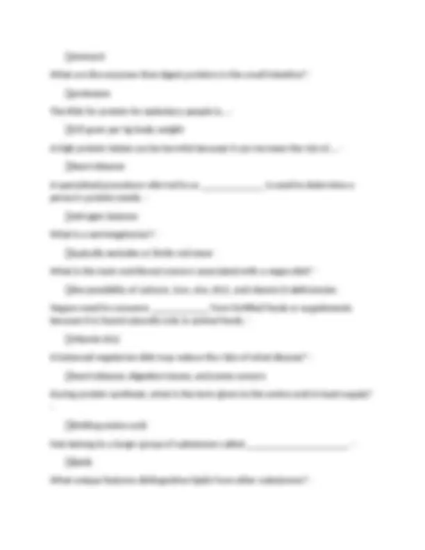 Nutrition Exam 1 Practice Questions: A Comprehensive Guide to Key ...