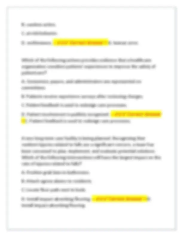 CPPS IHI Practice Exam: Patient Safety Questions & Answers | Quizzes ...