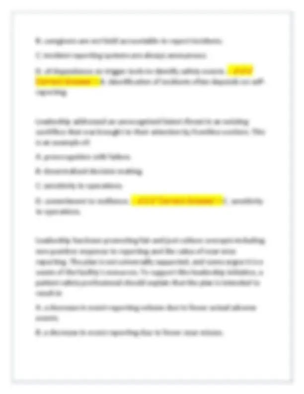 CPPS IHI Practice Exam: Patient Safety Questions & Answers | Quizzes ...