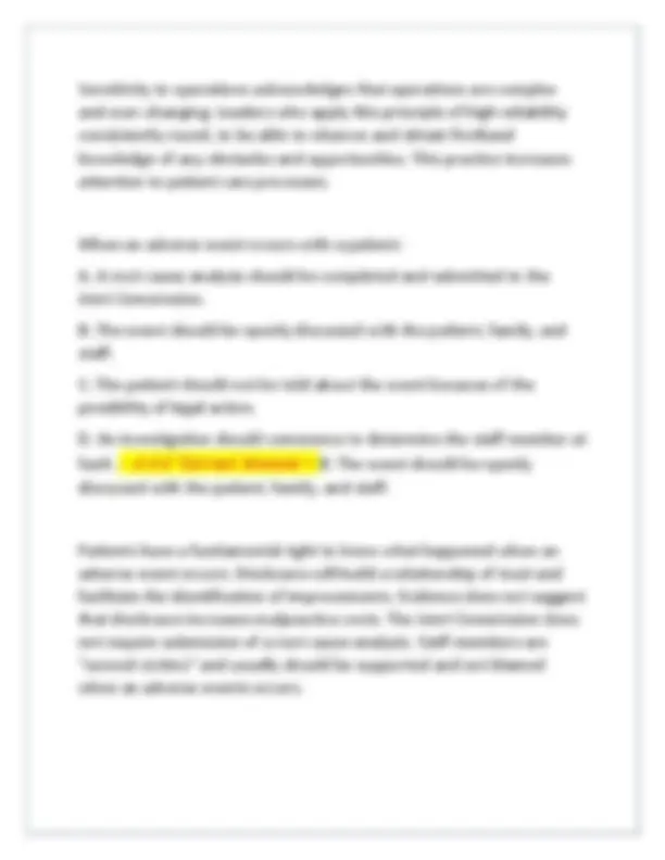 CPPS IHI Practice Exam: Patient Safety Questions & Answers | Quizzes ...