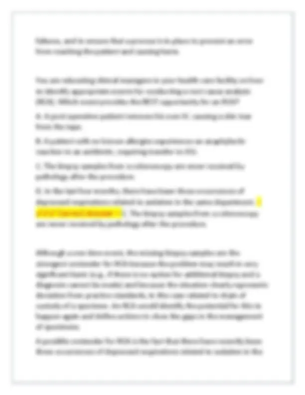 CPPS IHI Practice Exam: Patient Safety Questions & Answers | Quizzes ...