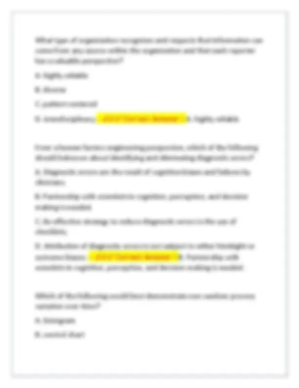 CPPS IHI Practice Exam: Patient Safety Questions & Answers | Quizzes ...