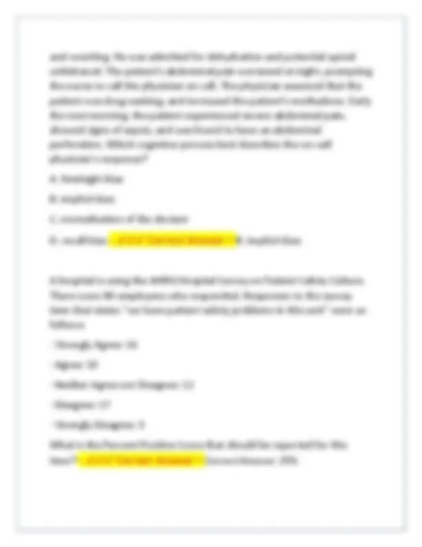 CPPS IHI Practice Exam: Patient Safety Questions & Answers | Quizzes ...