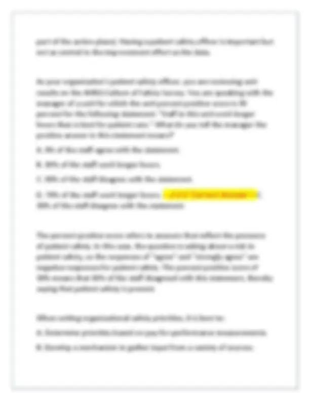 CPPS IHI Practice Exam: Patient Safety Questions & Answers | Quizzes ...